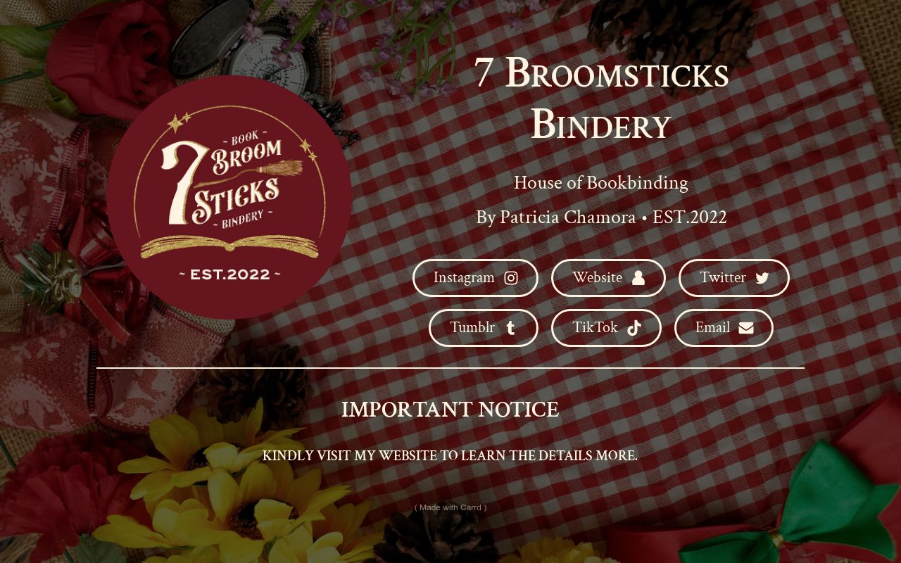 7 Broomsticks Bindery